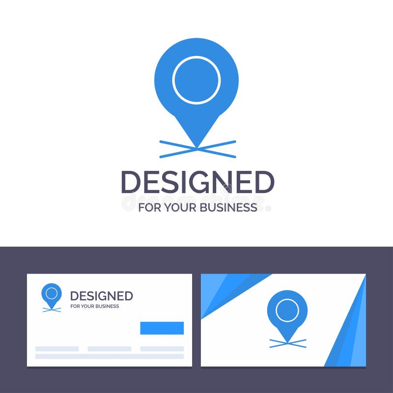 Creative Business Card and Logo Template Location, Map, Pointer, Pin ...