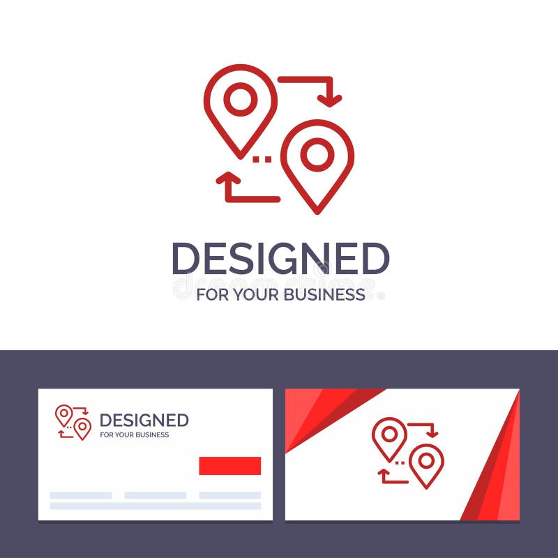 Creative Business Card and Logo Template Location, Map, Pointer, Travel ...