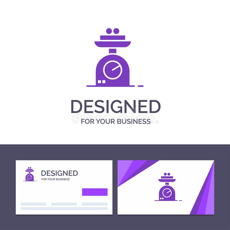 Creative Business Card and Logo Template Machine, Scale, Weighing ...