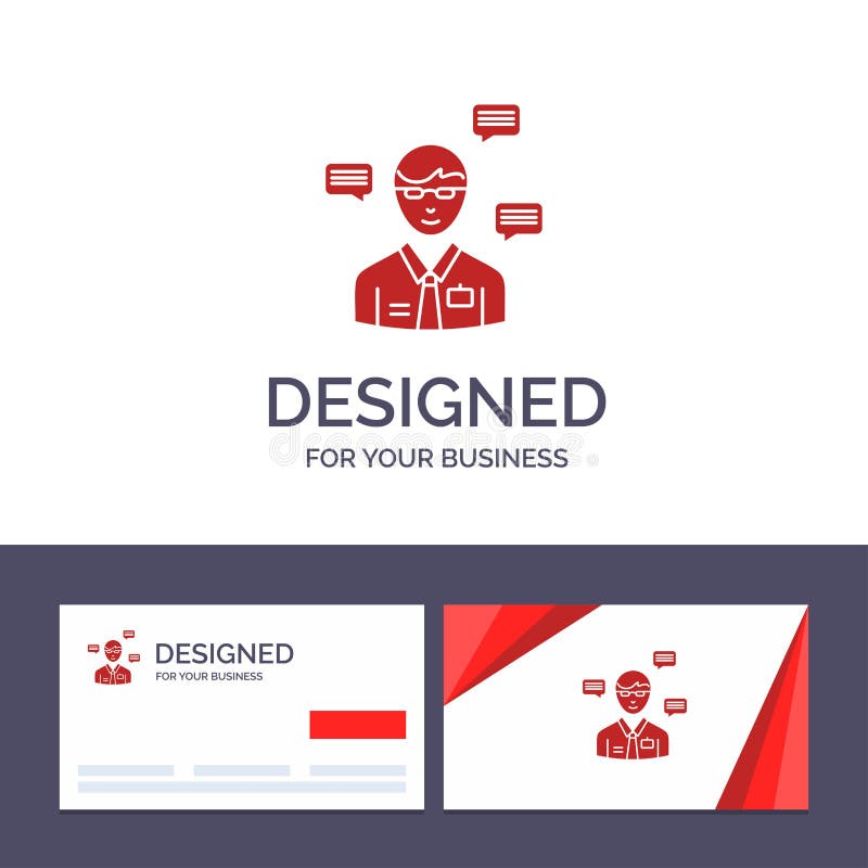 Creative Business Card and Logo Template Man, Manager, Sms, Chat, Popup ...
