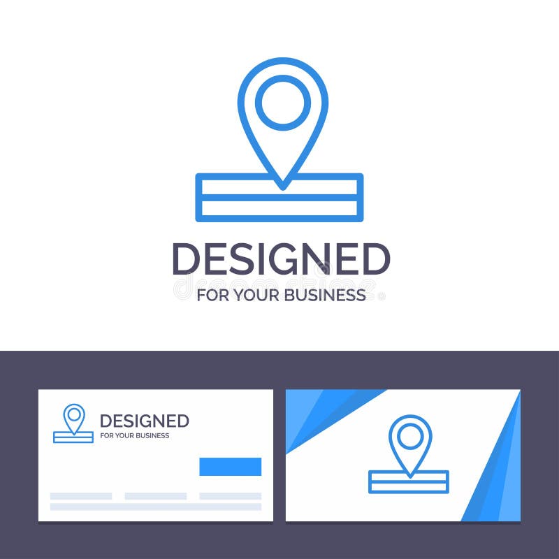 Creative Business Card and Logo Template Map, Location, Place Vector ...