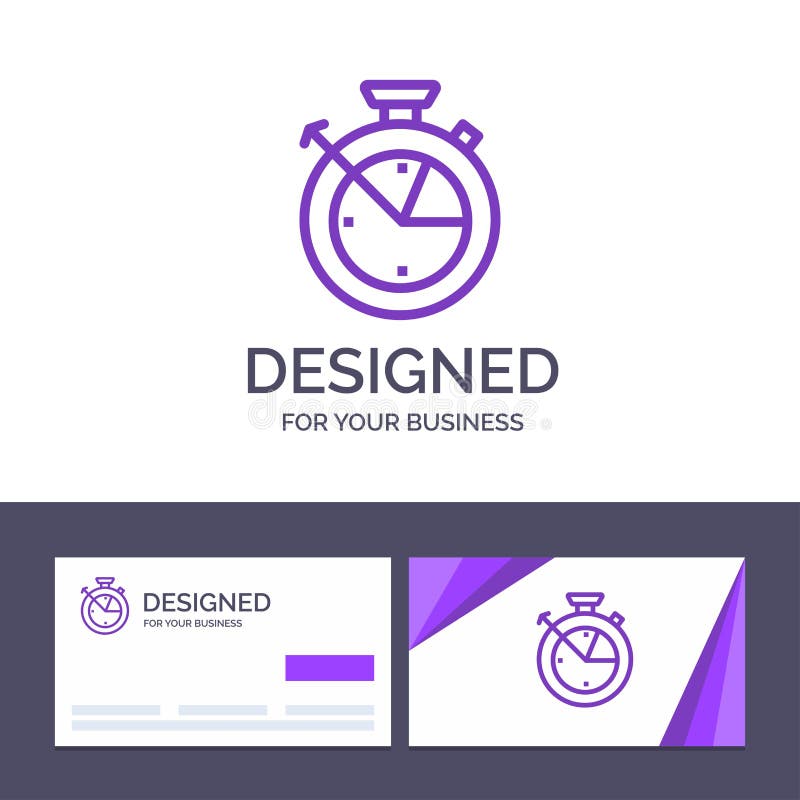 Creative Business Card and Logo Template Measure, Time, Clock, Data ...