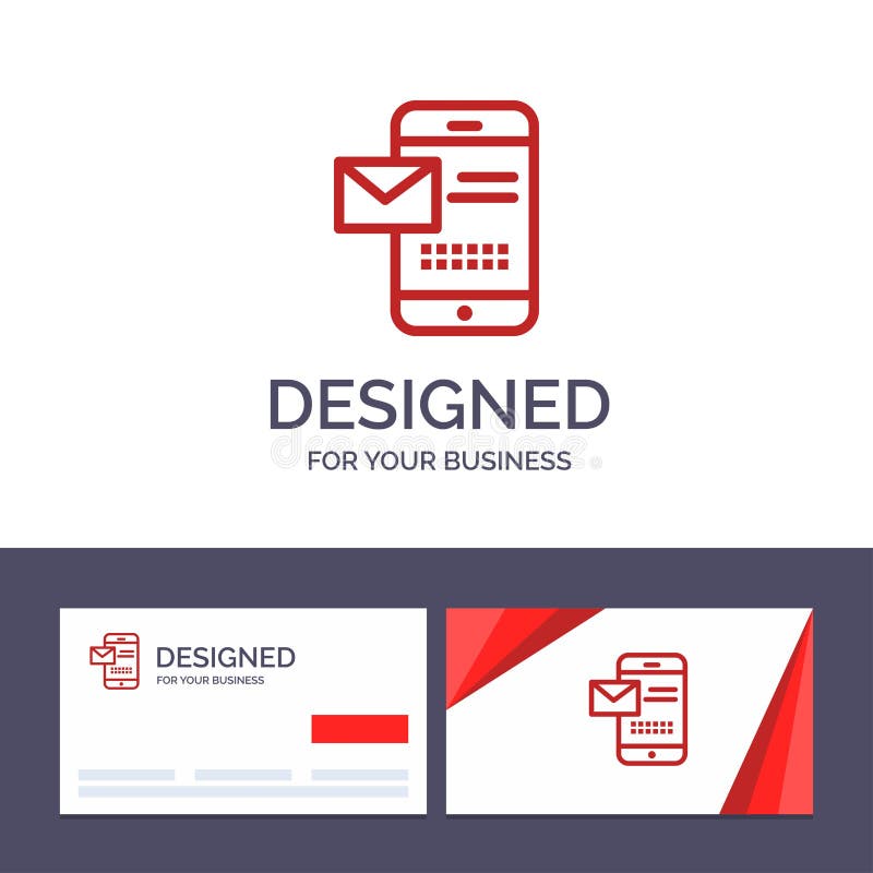 Creative Business Card and Logo Template Mobile, Message, Sms, Chat ...