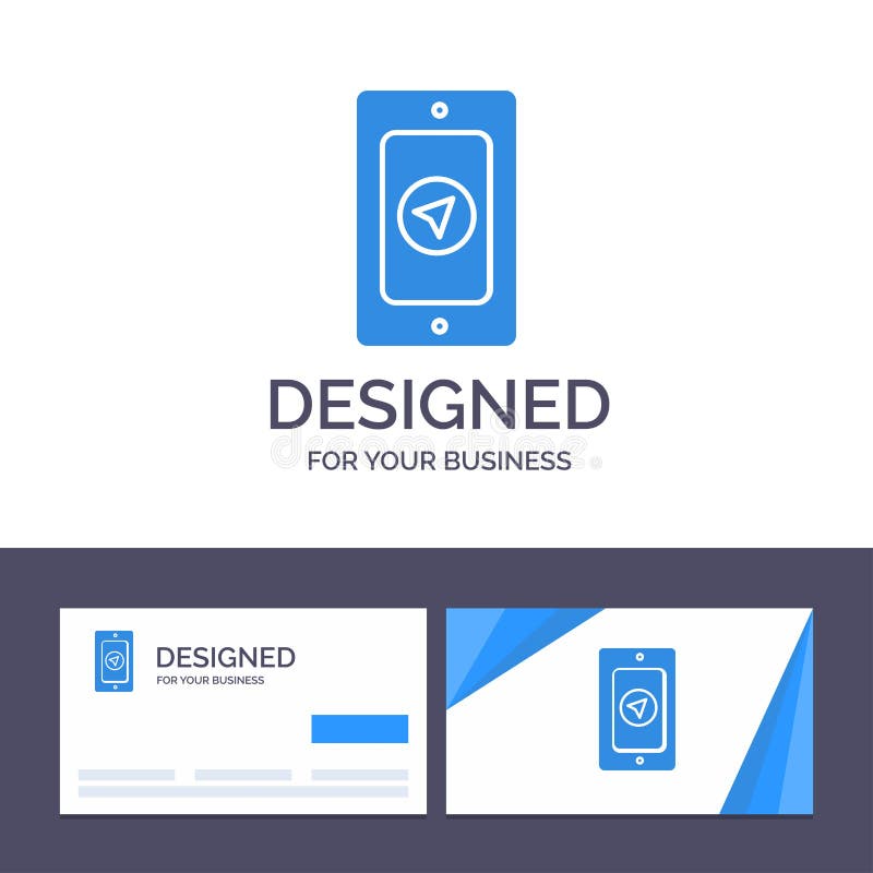 Creative Business Card and Logo Template Mobile, Pin, Rainy Vector ...
