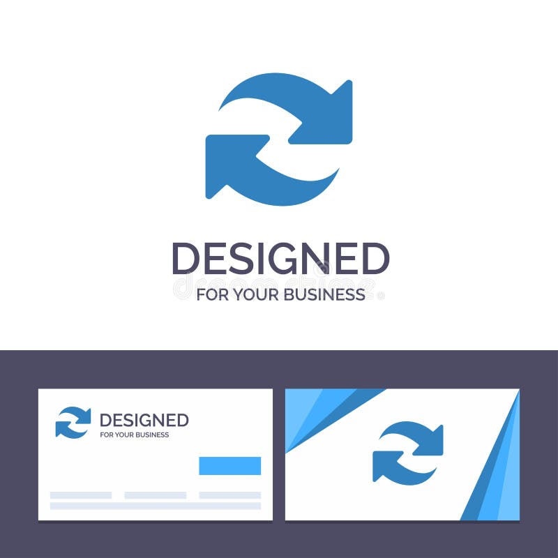 Creative Business Card and Logo Template Refresh, Reload, Rotate ...