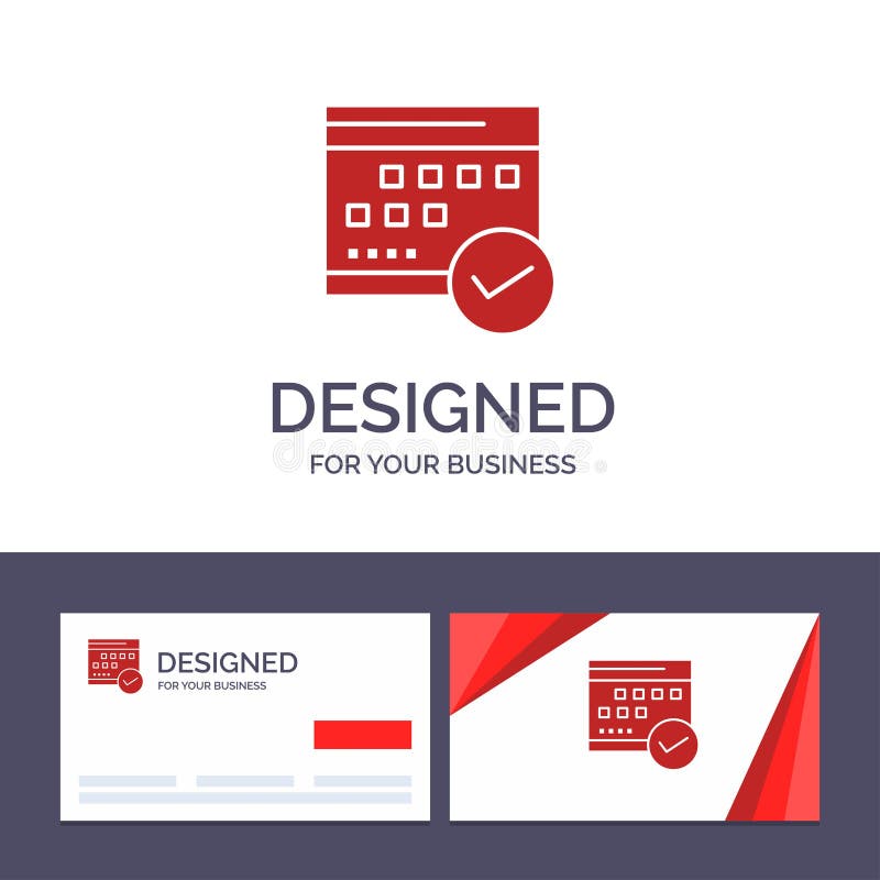 Creative Business Card and Logo Template Schedule, Approved, Business ...