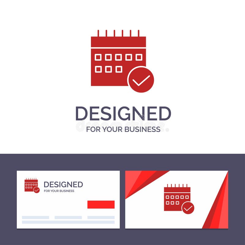 Creative Business Card and Logo Template Schedule, Approved, Business ...
