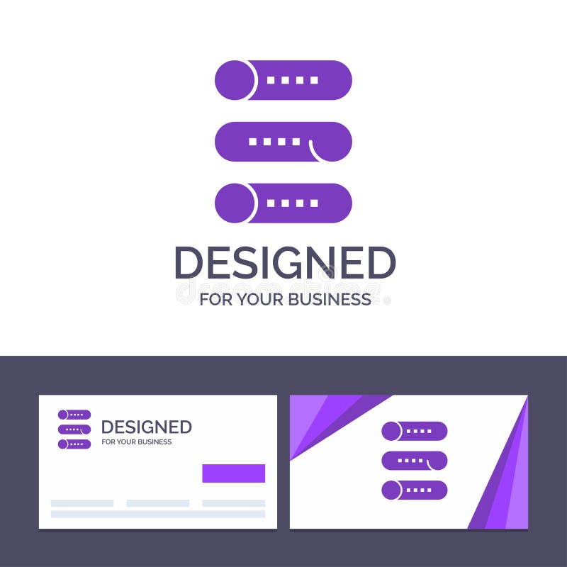 Creative Business Card and Logo Template Setting, Device, Switch, on ...