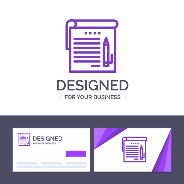 Creative Business Card and Logo Template Student, Notes, Note ...
