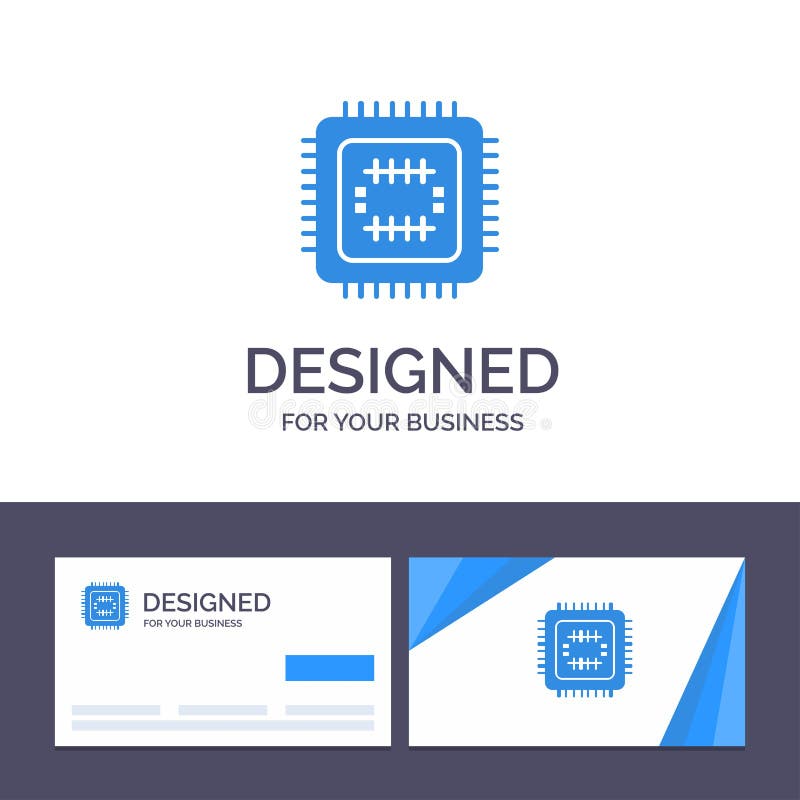 Creative Business Card and Logo Template System, Tech, Technology, Cpu ...