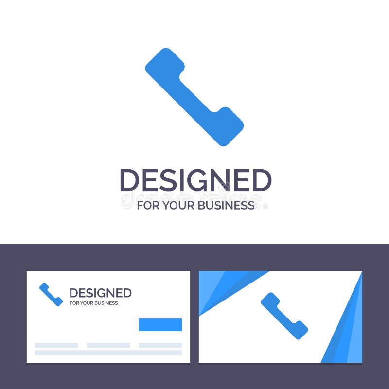 Creative Business Card and Logo Template Telephone, Call, Mobile Vector ...