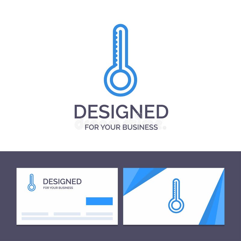 Creative Business Card and Logo Template Temperature, Thermometer ...