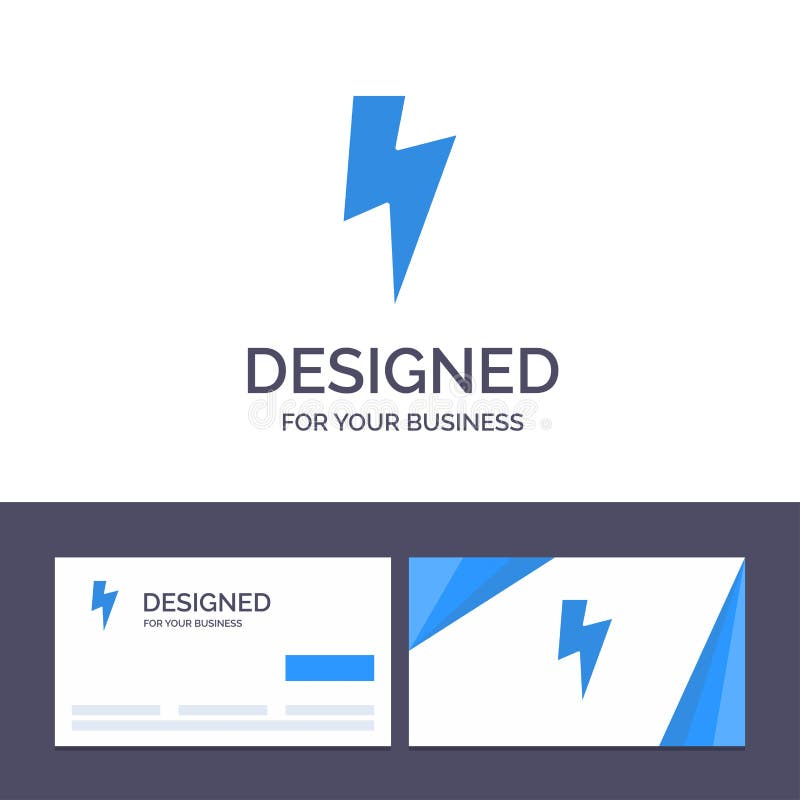 Creative Business Card and Logo Template Twitter, Power, Media Vector ...
