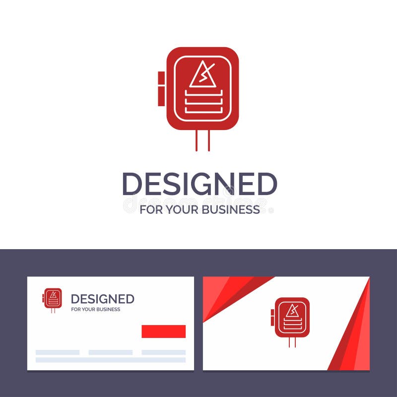 Creative Business Card and Logo Template Voltage, Energy, Power ...