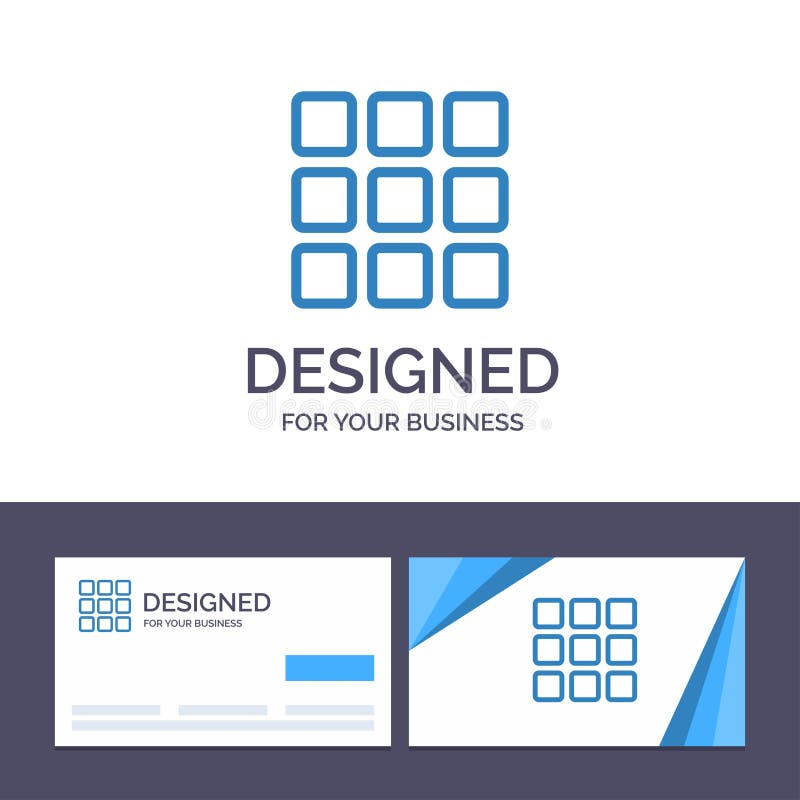 Creative Business Card and Logo Template Web, Grid, Shape, Squares ...