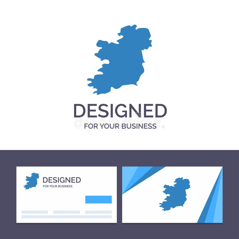 Creative Business Card and Logo Template World, Map, Ireland Vector ...