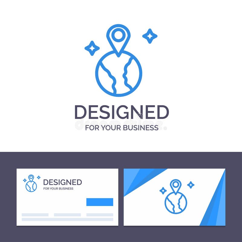 Creative Business Card and Logo Template World, Map, Location Vector ...
