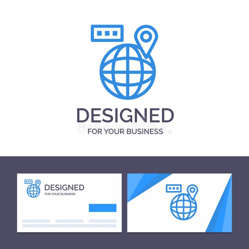 Creative Business Card and Logo Template World, Map, Navigation ...