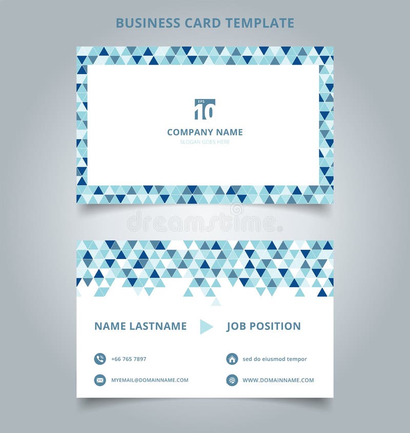 Creative Business Card and Name Card Template Blue Color Modern Stock ...