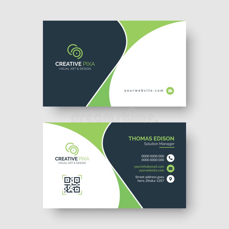 Creative Business Card Print Template. Visiting Card for Business and ...