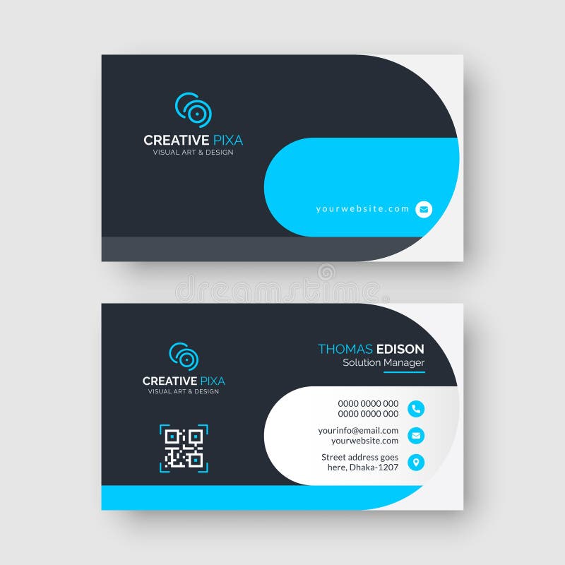 Creative Business Card Print Template. Visiting Card for Business and ...