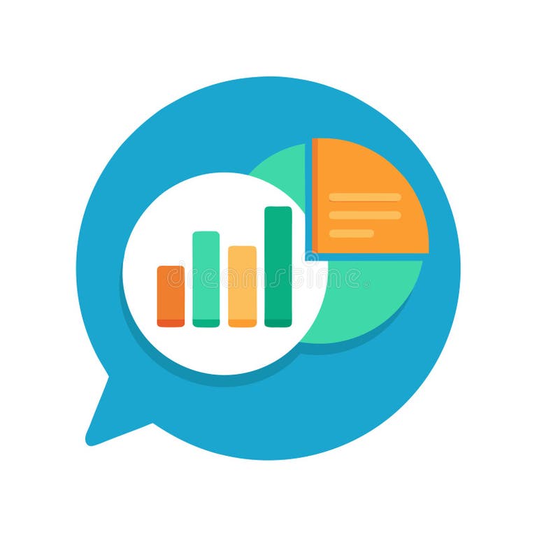 Creative Business Data Analysis in Chat Bubble - Graphic Business ...