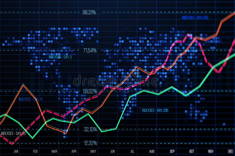 Statistics Grid Infographic Stock Vector - Illustration of chart ...