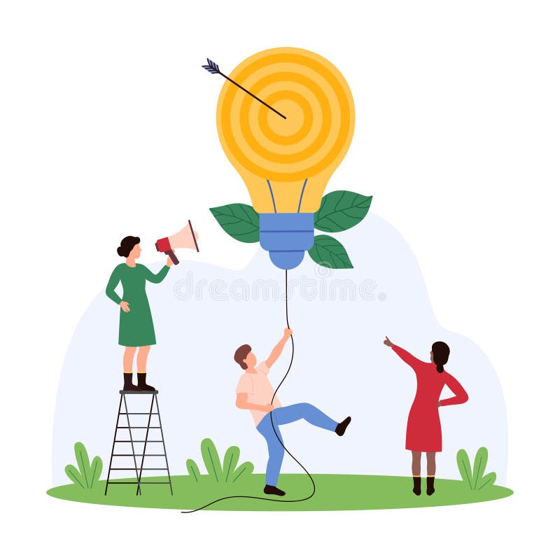 Creative Business Idea for Goal Achievement, Focus on Innovation ...