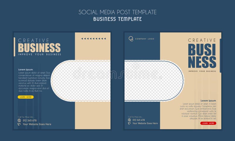 Creative Business Marketing, Social Media Post Template with Elegant ...