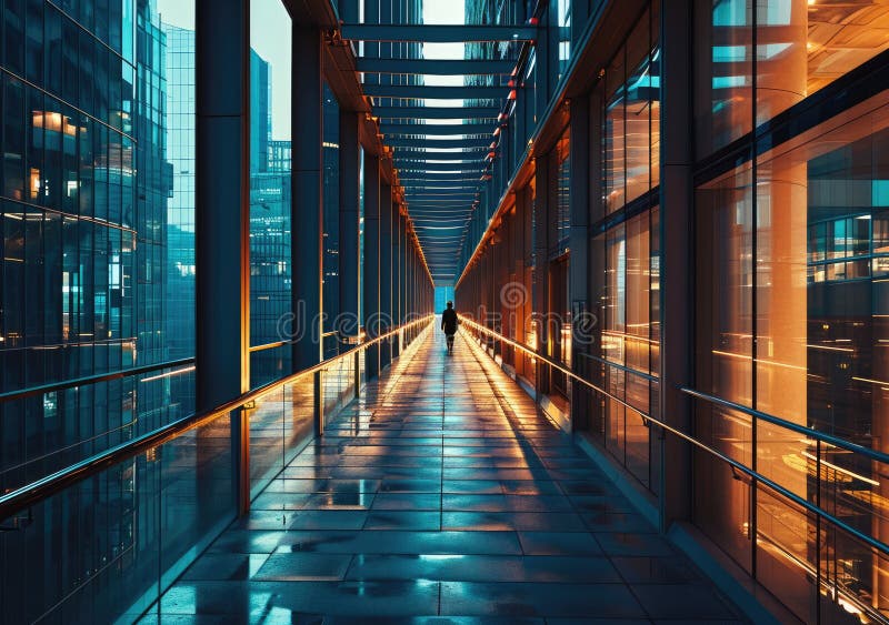 Creative Business People in Modern Office Golden Time Bokeh Stock ...