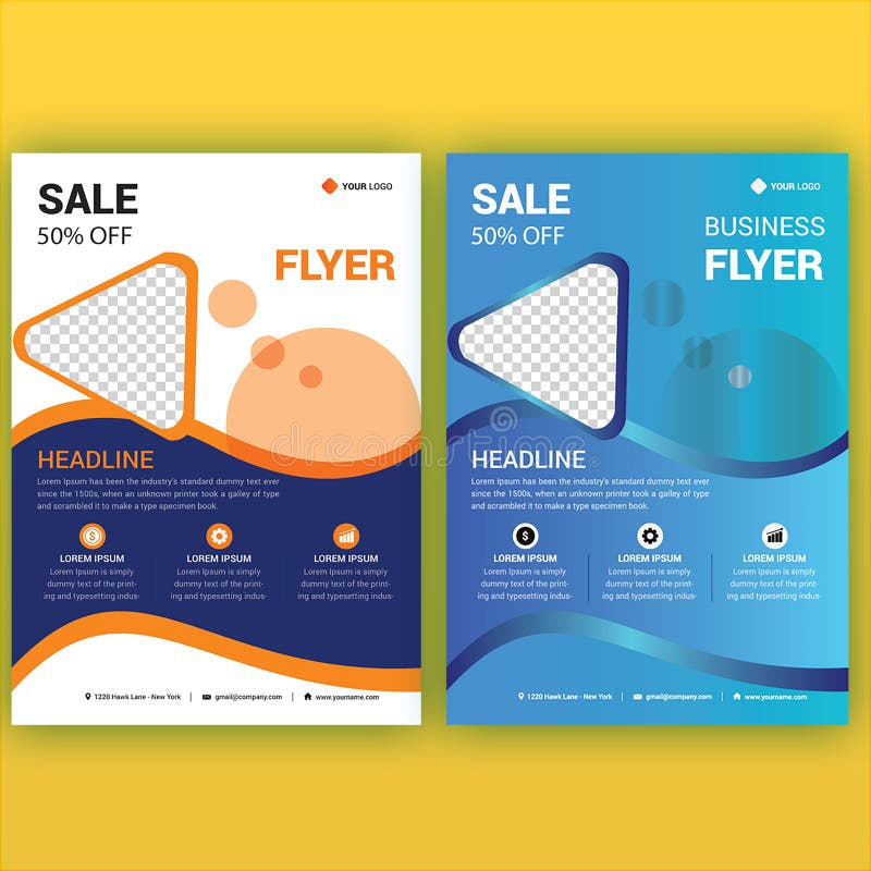 Creative Business Promotion Flyer Design Stock Vector - Illustration of ...