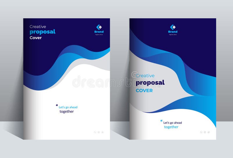 Creative Business Proposal Cover Design Concepts Stock Vector ...