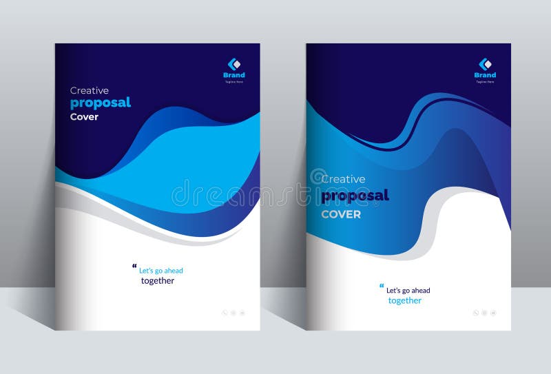 Creative Business Proposal Cover Design Concepts Stock Vector ...