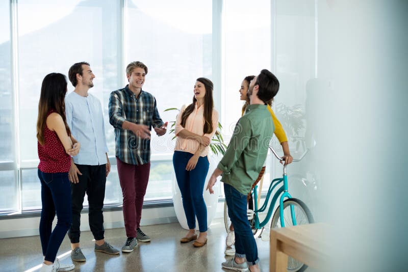 Bored Creative Business Team Attending a Meeting Stock Photo - Image of ...