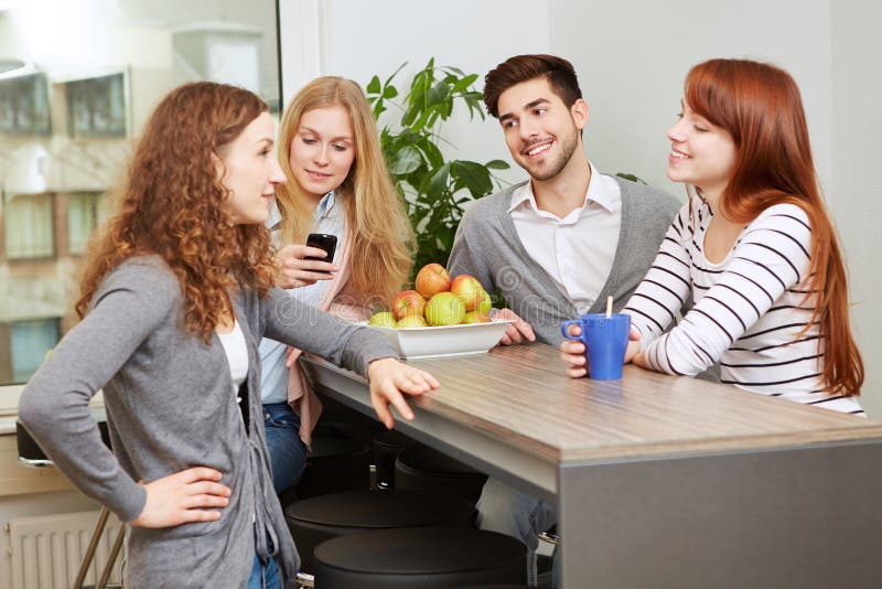 Creative Business Team Taking Break Stock Image - Image of point ...