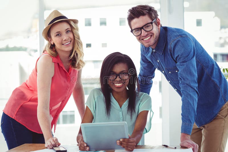 Creative Business Team Working Hard Together Stock Photo - Image of ...