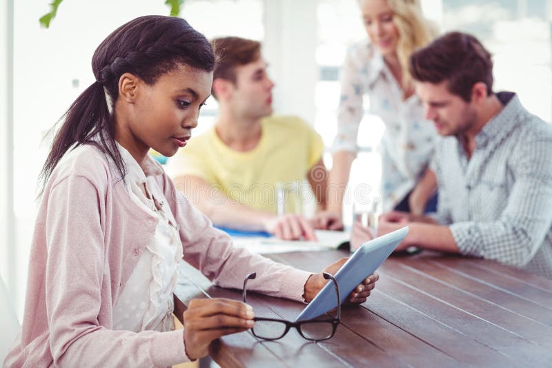 Creative Business Team Working Hard Together Stock Photo - Image of ...