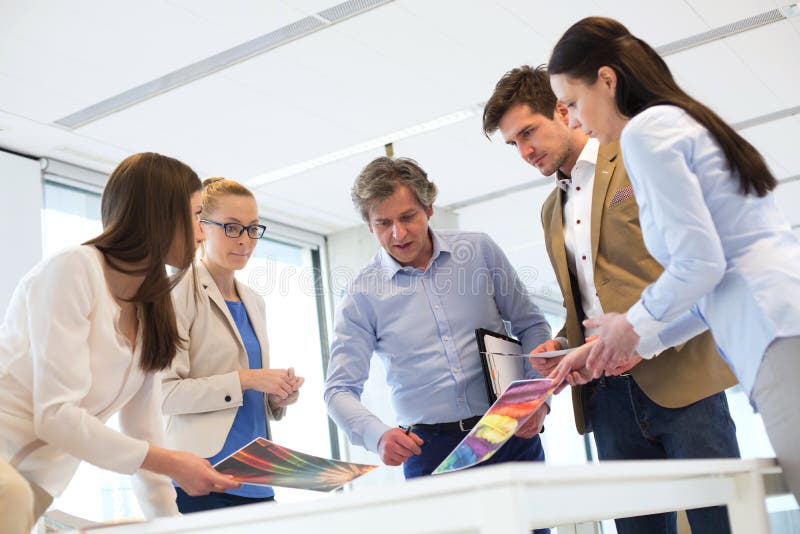 Creative Business Team Working on New Project at Office Stock Image ... Creative Business Team Working on New Project at Office Stock Image ...