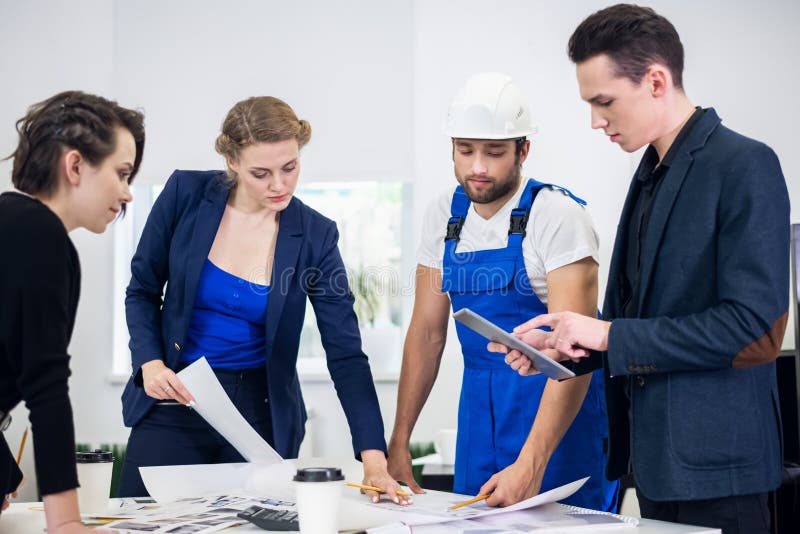 Creative Business Team Working on a Project. Creative Director I Stock ...