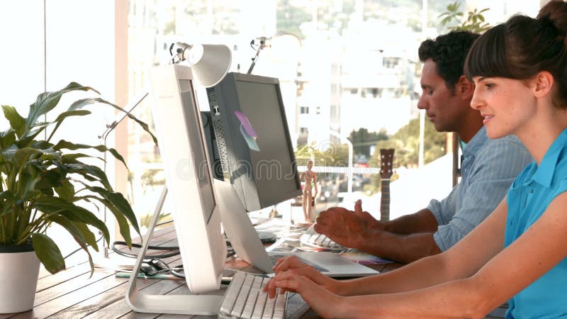 Creative Business Colleagues in Video Conference in Meeting Room in ...