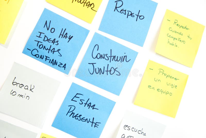 Creative Business Team Writing on Adhesive Notes in Office Stock Photo ...