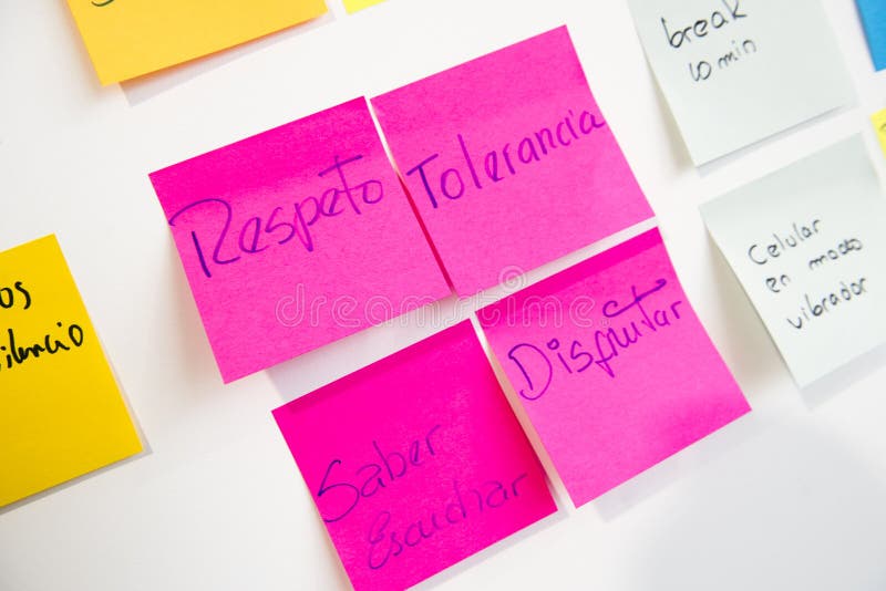 Creative Business Team Writing on Adhesive Notes in Office Stock Photo ...