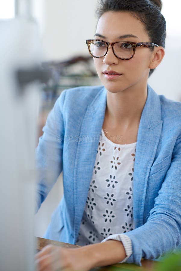 Creative, Business or Woman on Computer for Solution, Problem Solving or Online Firewall ...