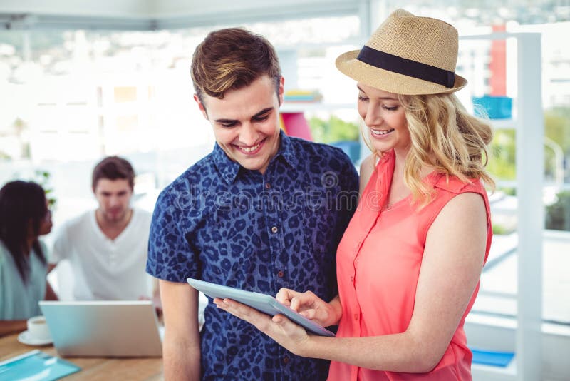 Creative Businessteam Working Hard Together Stock Image - Image of ...