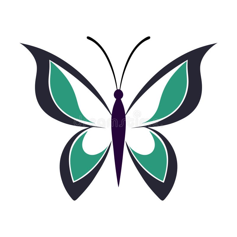 Creative Butterfly Logo Vector Art Stock Illustration - Illustration of ...