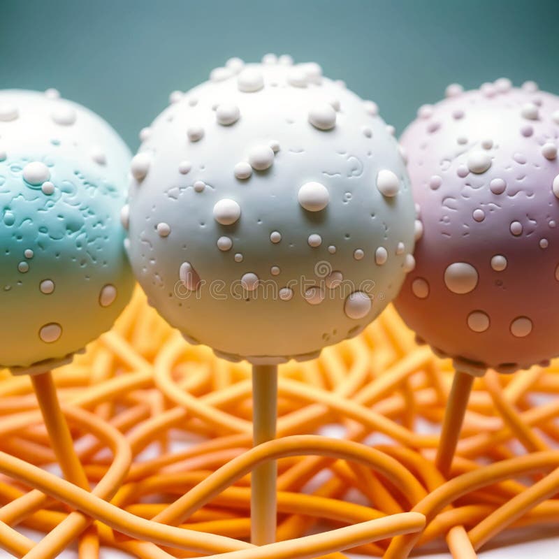 Creative Cake Pop Concept - Generated by Ai Stock Illustration ...
