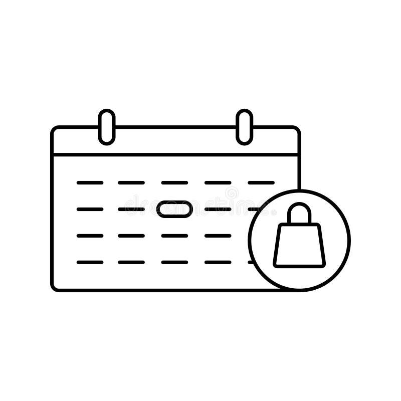 Creative Calendar Date Lock Icon Stock Vector - Illustration of parts ...