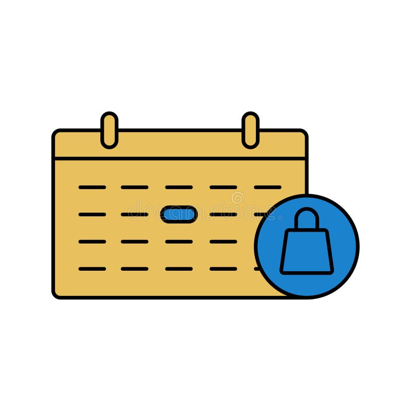 Creative Calendar Date Lock Icon Stock Vector - Illustration of ...