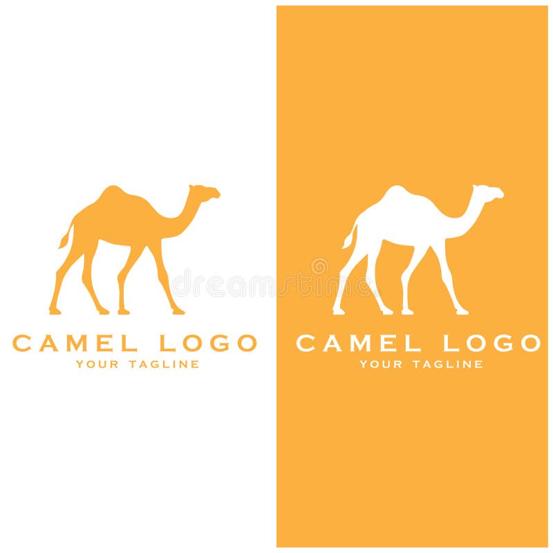 Camel Logo with Slogan Template Stock Vector - Illustration of nature ...