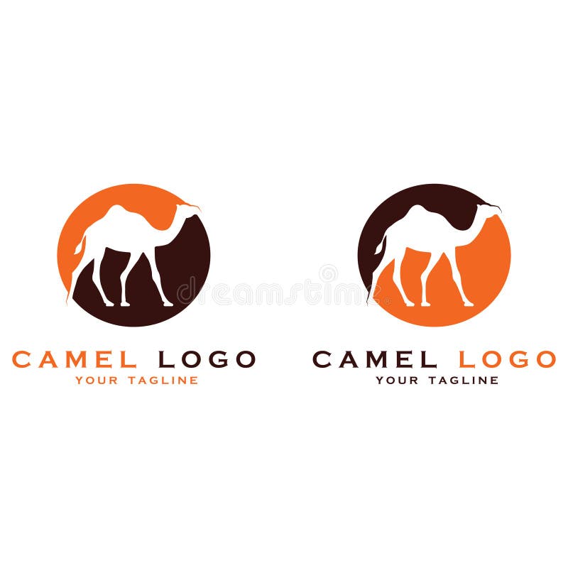 Camel Logo with Slogan Template Stock Vector - Illustration of arabian ...